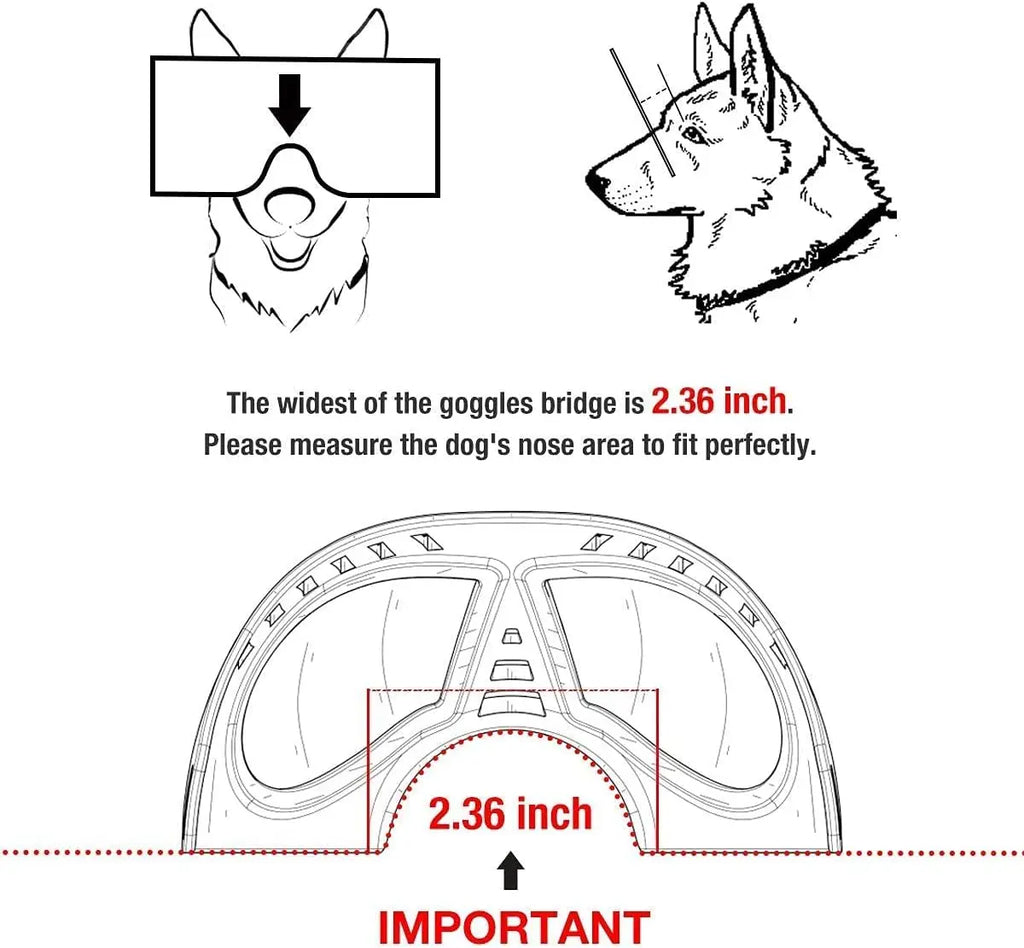 ATUBAN Ski Doggles For Dogs - Cheap Snow Gear
